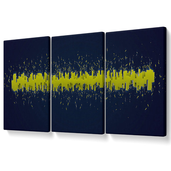 Ivy Bronx Equalizer Canvas 3 Panel Set | Wayfair.co.uk